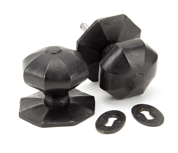 EXTERNAL BEESWAX LARGE OCTAGONAL MORTICE/RIM KNOB SET | PREMIUM HAND FINISHED DOOR FURNITURE ...