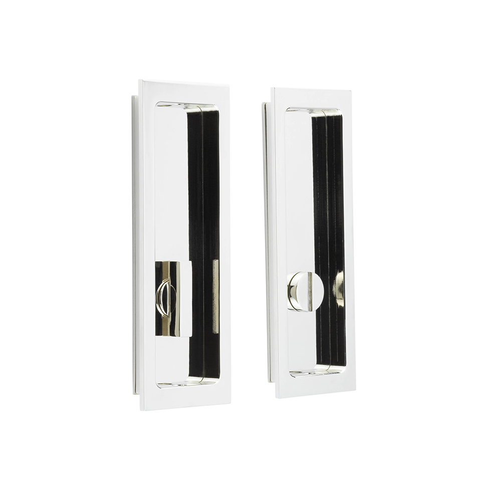 Burlington Sliding Door Rectangular Bathroom Turn - Polished Nickel ...