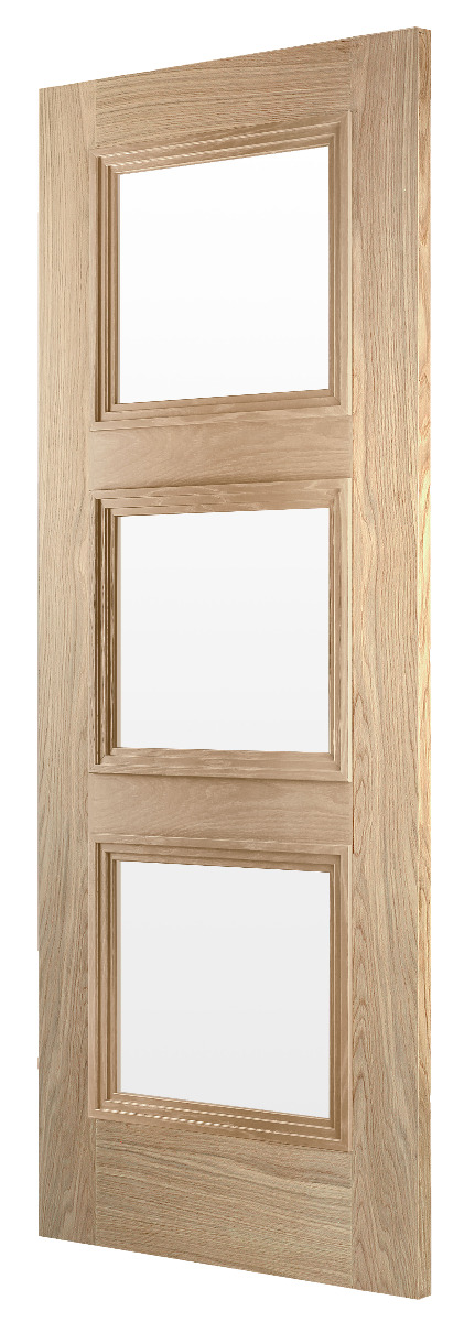 Chelsea Oak 3-Light Unfinished | Internal Doors | Todd Doors