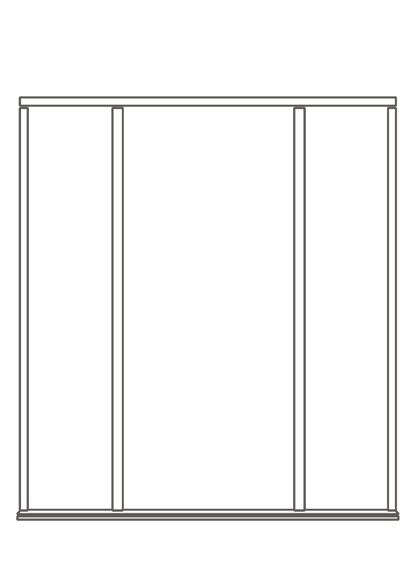 Oak Single Door Frame with Double Sidelights | Todd Doors